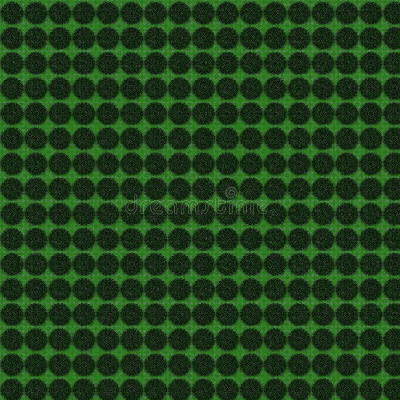 Textile Pattern for Green and Black Flower Cloths Stock Illustration ...