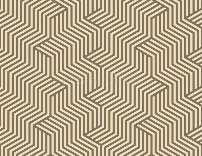 Abstract Hexagon Pattern Seamless Lines Stock Vector - Illustration of ...