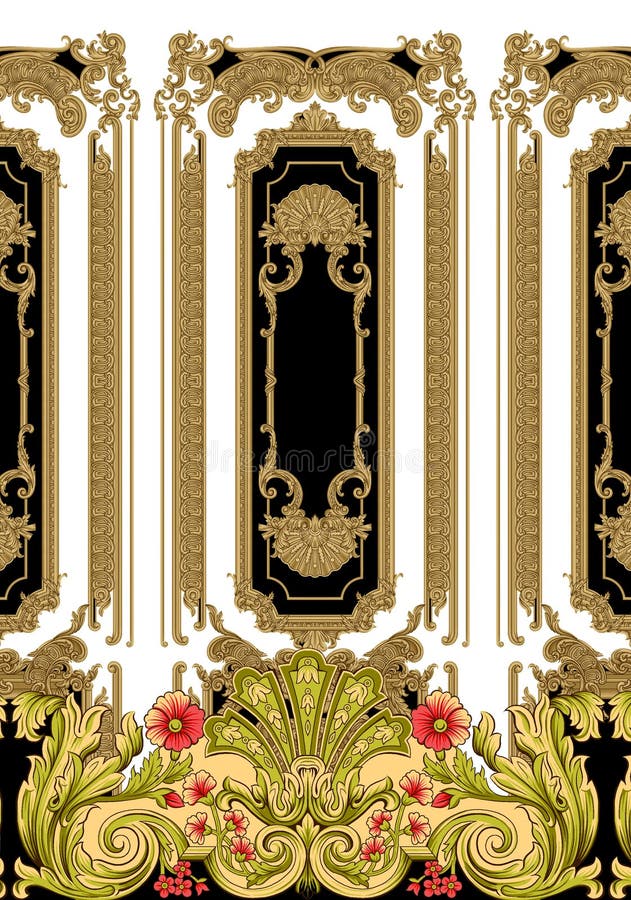 Textile Design Print Created Textile Prints Stock Illustration ...