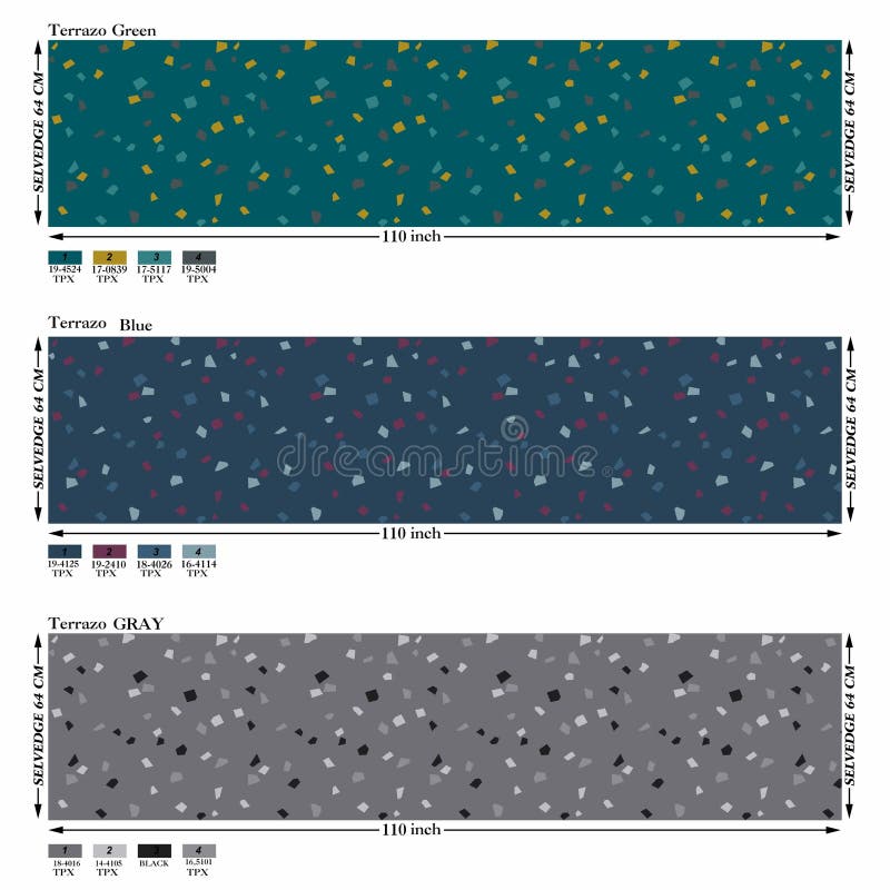 Textile Print Design Bedsheet Collection Stock Illustration ...