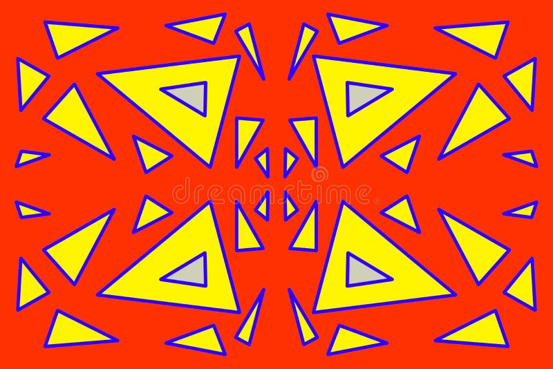 Colored Triangle Shapes Print Pattern for Textile Design, Fabric ...