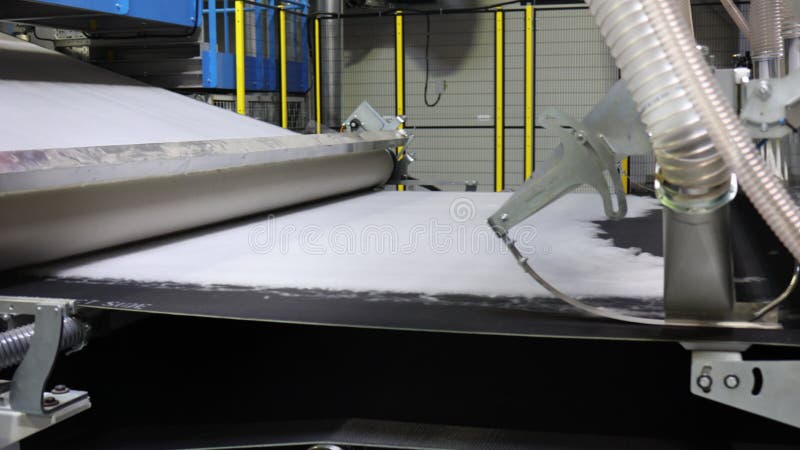 Industrial Machine in Operation, Textile Processing Equipment with ...