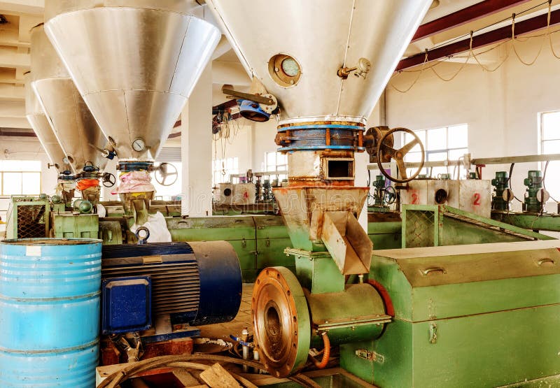 Textile production line stock image. Image of machinery - 59602917