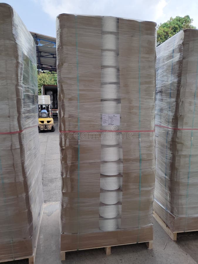 Textile Products in the Form of Rolls of Yarn that are Ready To Be Sent ...