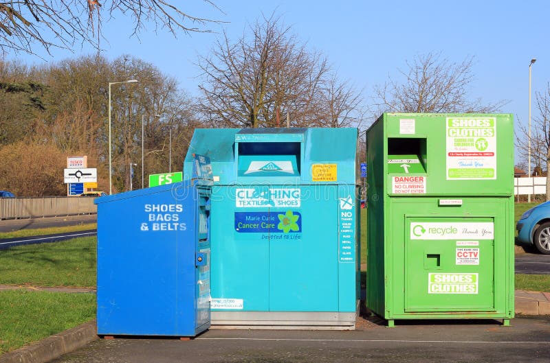 Textile Recycling or Donations for Charity. Editorial Stock Photo ...