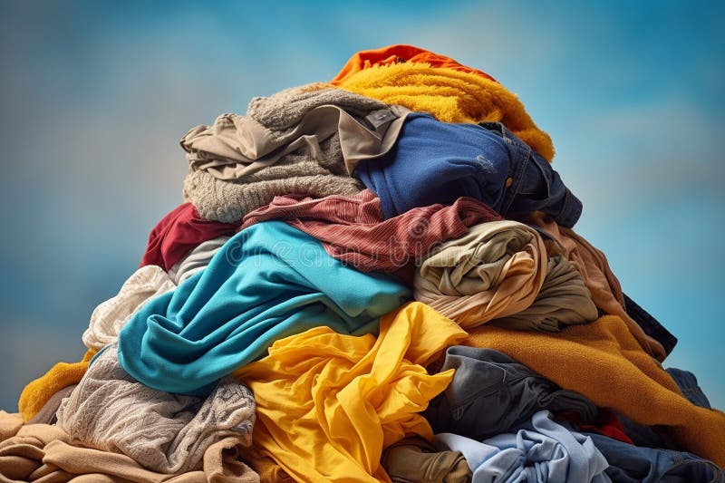 The Textile Recycling Journey. Generative by Ai Stock Illustration ...