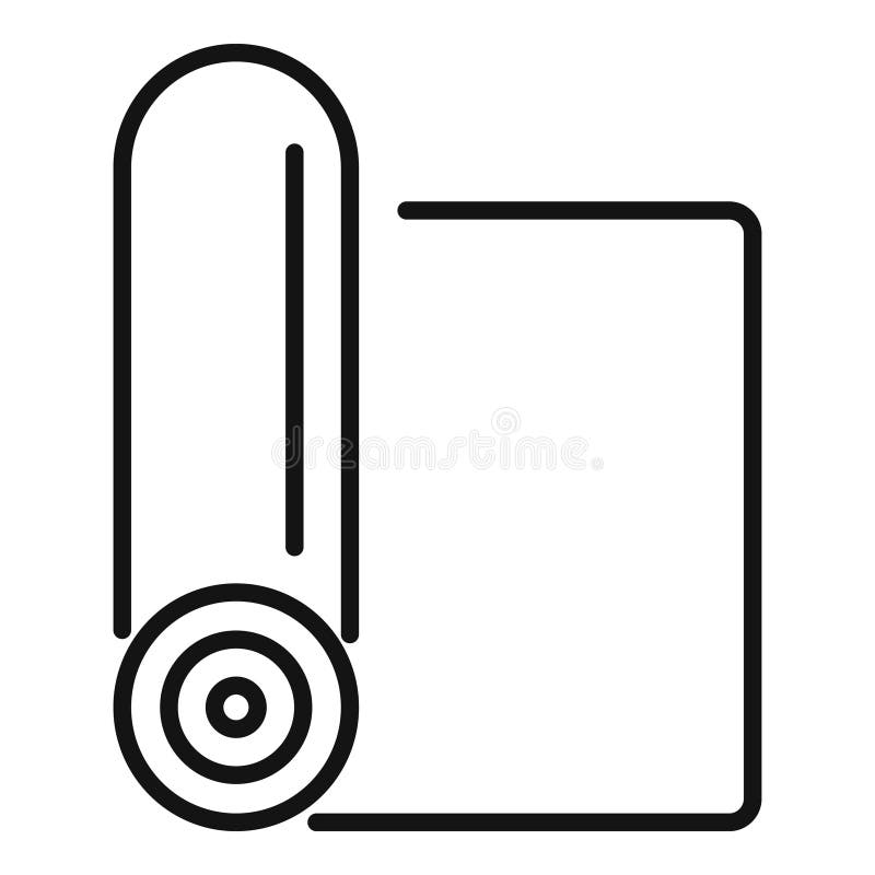 Textile Roll Icon Outline Vector. Sewing Cotton Stock Vector ...