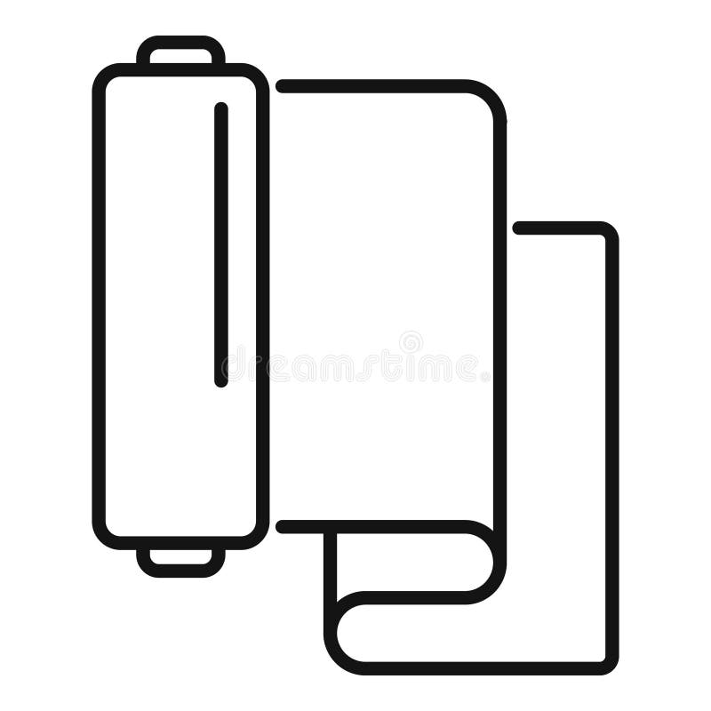 Textile Roll Icon Representing Fabric Production Stock Vector ...