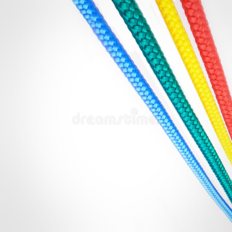 Textile, Rope and String with Color on Background, Mock Up or Space ...