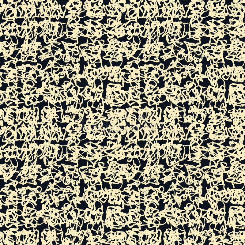 Textile Seamless Graffiti Doodle Pattern Stock Illustration ...