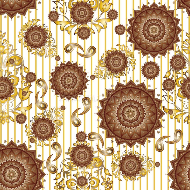 Textile Seamless Pattern Design for Woman Wears Stock Illustration ...