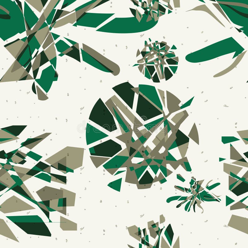 Textile Seamless Pattern of Green Abstract Explosions Stock Vector ...