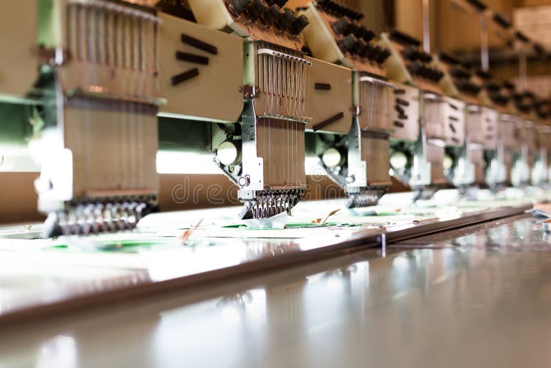 Textile Sewing Machines in Factory Hall Stock Photo - Image of needle ... Textile Sewing Machines in Factory Hall Stock Photo - Image of needle ...