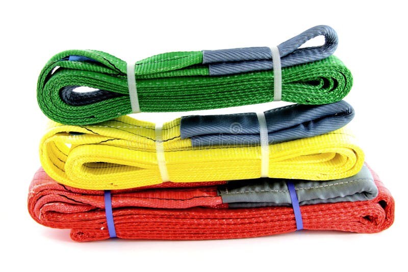 Textile slings stock photo. Image of synthetic, safety - 52062366