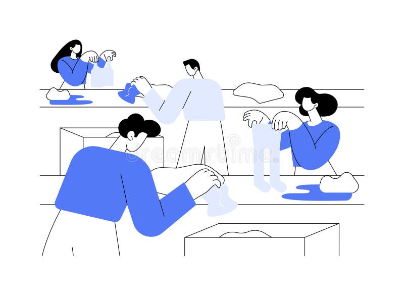 Textile Industry Workers Stock Illustrations – 363 Textile Industry ...