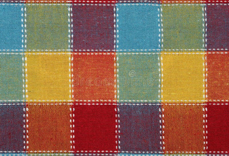 Patchwork Quilt , Basic Pattern Square Stock Photo - Image of handmade ...