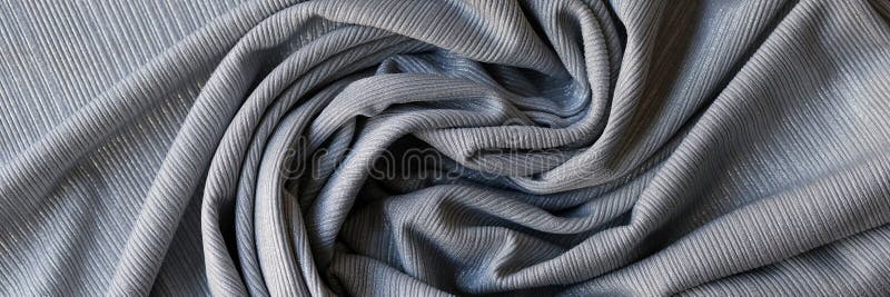 Textile and Texture Pattern Closeup. Gray Cotton Fabric Stock Photo ...