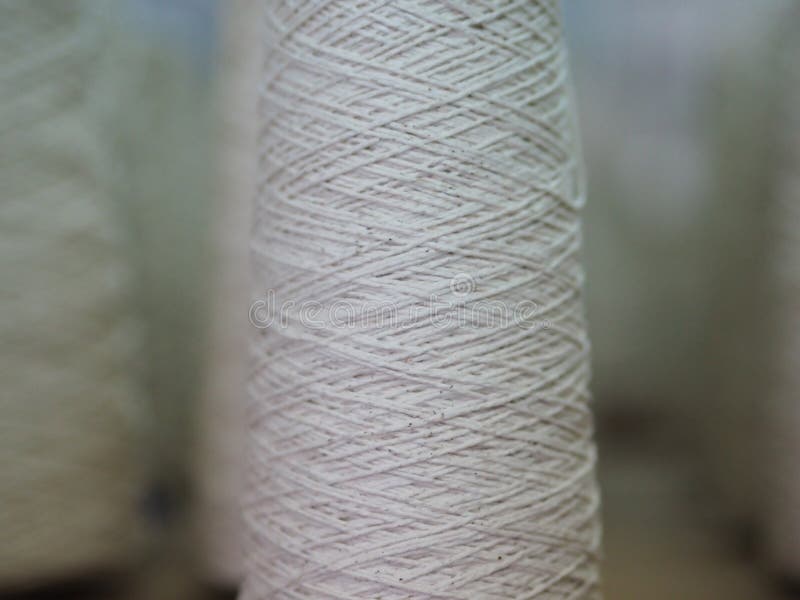 Textile Threads Industry Spoon Close Up Stock Image - Image of carton ...