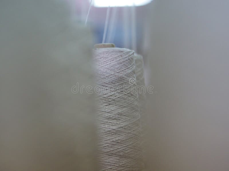 Textile Threads Industry Spoon Close Up Stock Image - Image of ...