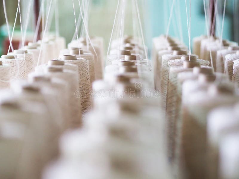 Textile Threads Industry Spoon Close Up Stock Image - Image of display ...