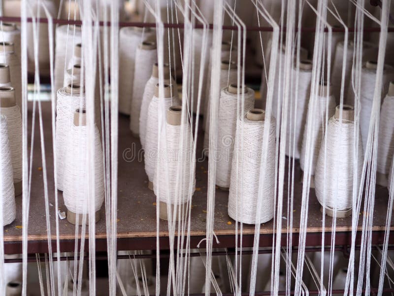 Textile Threads Industry Spoon Close Up Stock Photo - Image of clothing ...