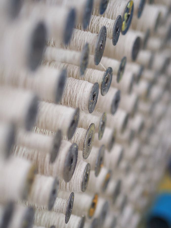 Textile Threads Industry Spoon Close Up Stock Photo - Image of building ...