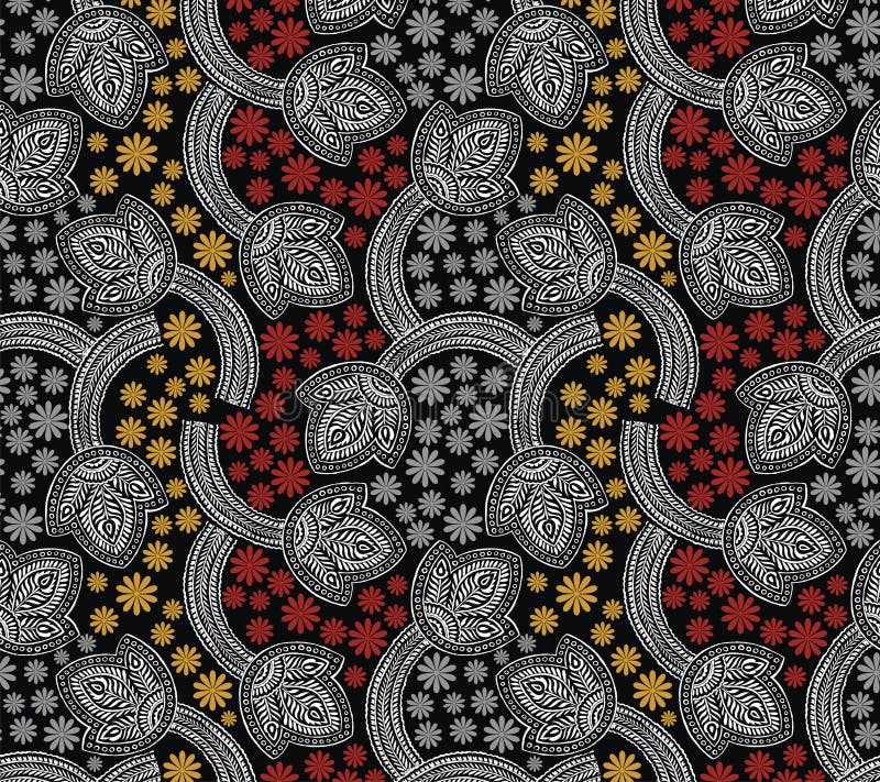 TEXTILE TRADITIONAL ALLOVER PATTERN DESIGN ART for FABRIC Stock ...
