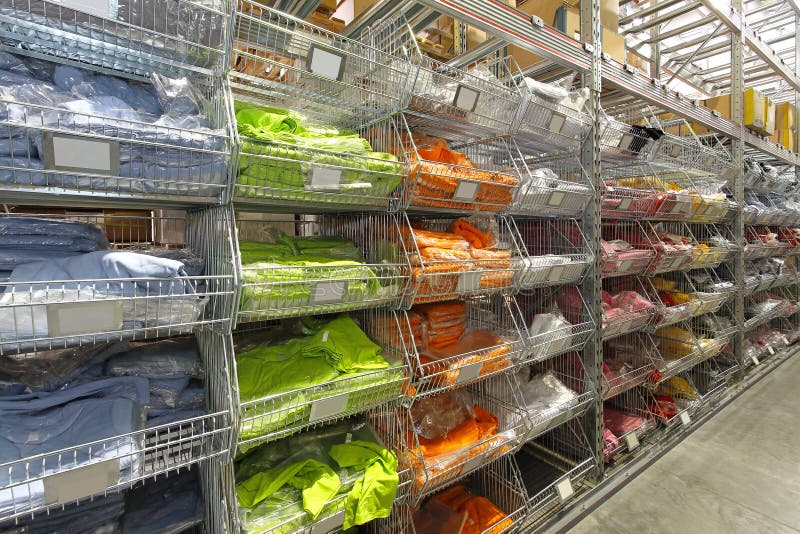 Textile warehouse stock photo. Image of shelf, shelves - 39148988