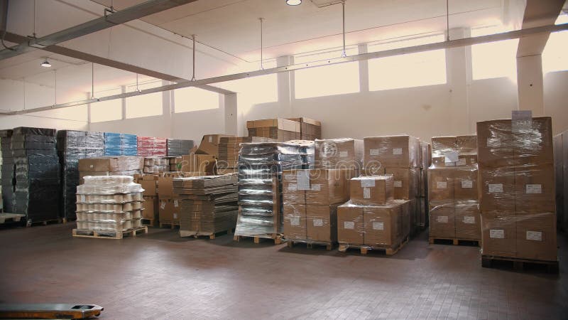 Textile Warehouse. Spinning Production. Warehouse. Textile Factory ...