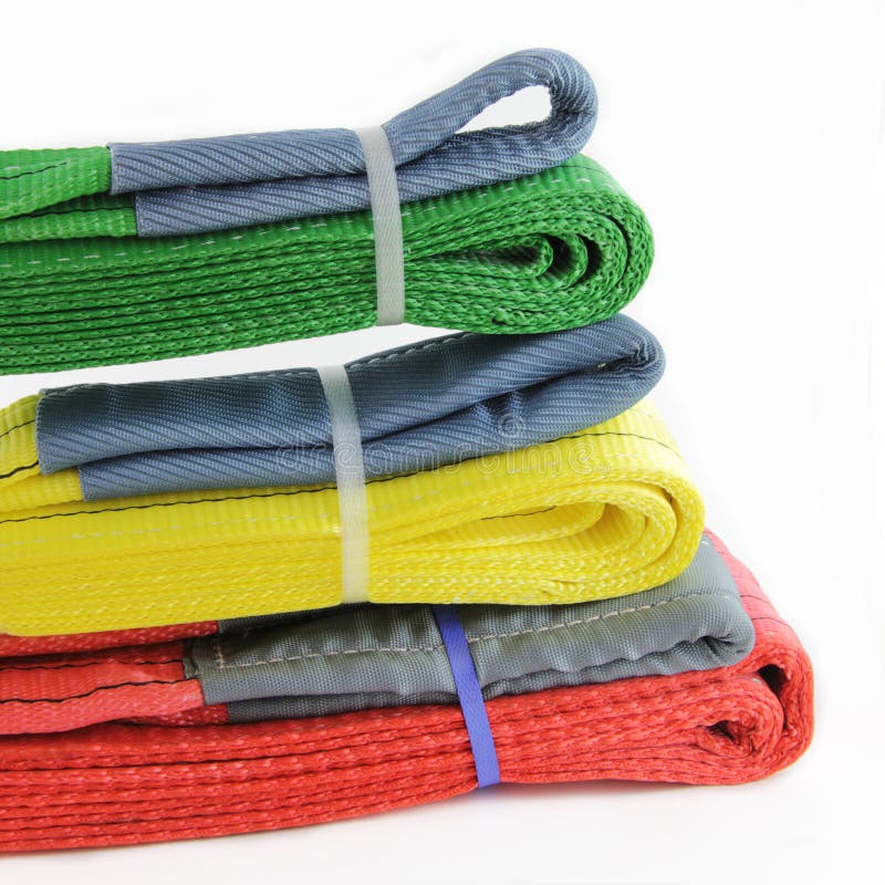 Textile slings stock photo. Image of synthetic, safety - 52062366