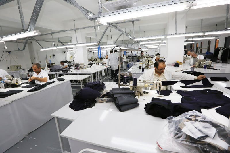 Textile Workers Work in a Textile Factory Editorial Photography - Image ...