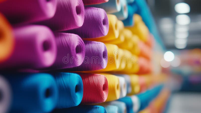 A Textile Workshop Showcases Vibrant Threads and Fabrics Ideal for ...