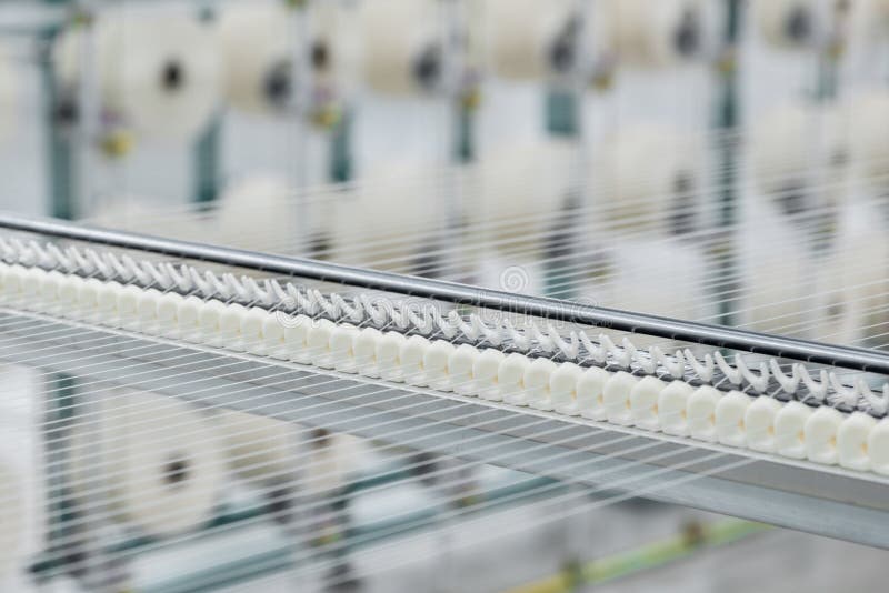 Textile Yarn Processing Shop Stock Photo - Image of factory ...