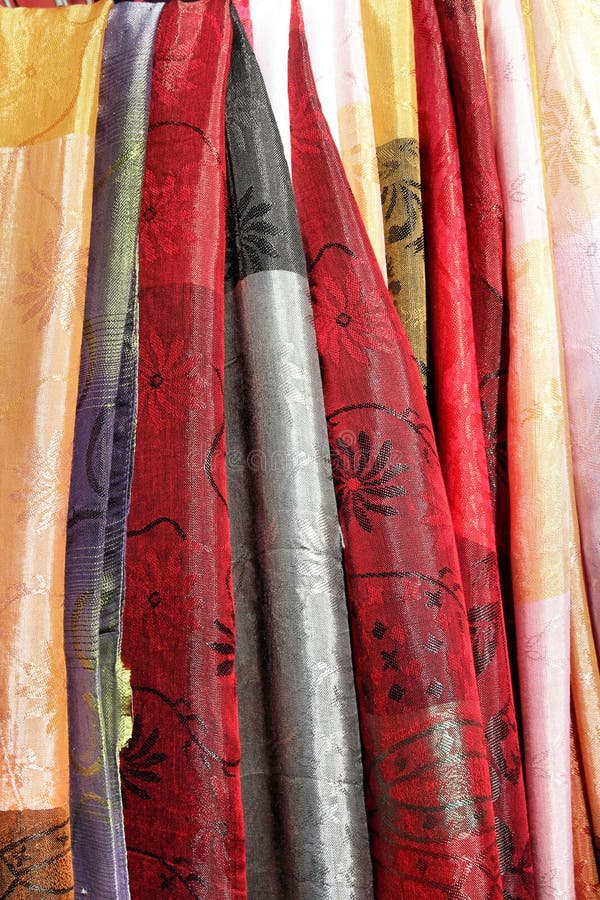Colorful textiles stock image. Image of clothing, scarves - 25805451