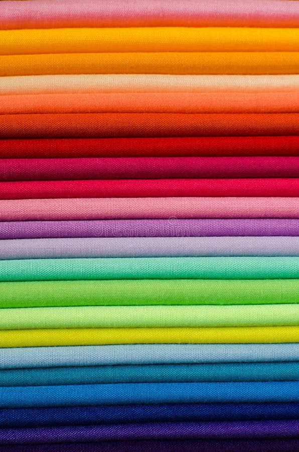 Textiles in a Variety of Tones Stock Photo - Image of colorful, fiber ...
