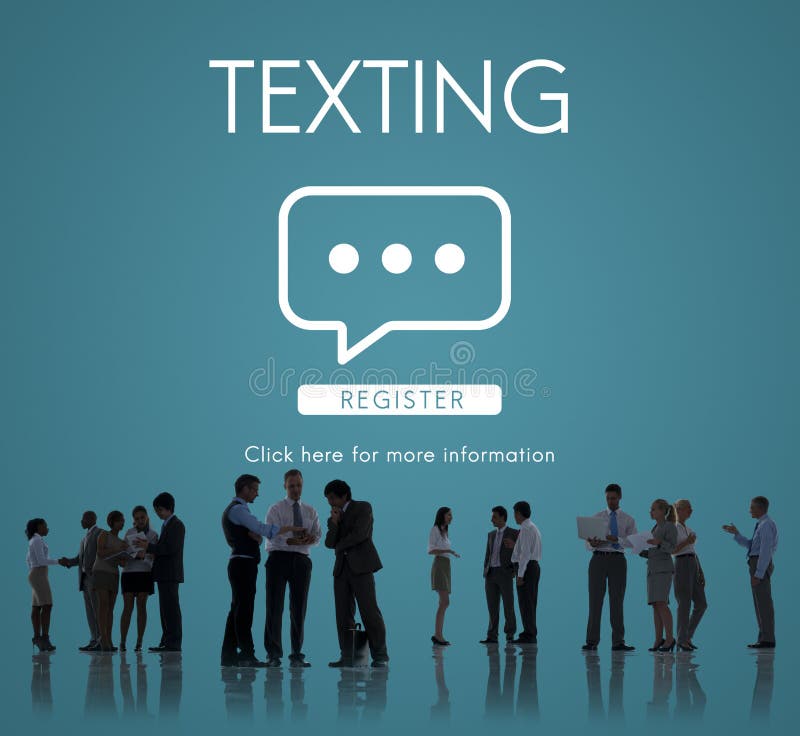 Texting Communication Online Conversation Concept Stock Photo - Image ...