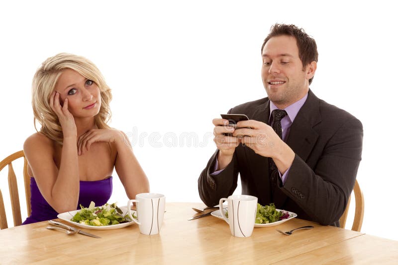 Texting on date stock image. Image of adult, attractive - 18823889