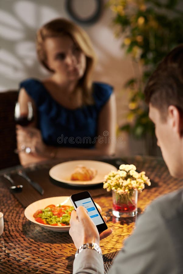Texting on date stock image. Image of texting, girlfriend - 70184851