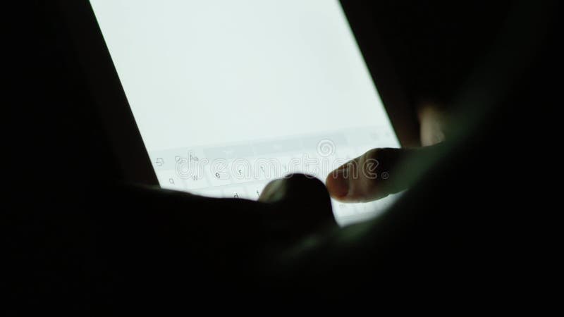 Texting on digital tablet stock footage. Video of mobile - 70833240