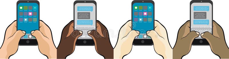 Mobile Phone Icons stock vector. Illustration of communicate - 42122608