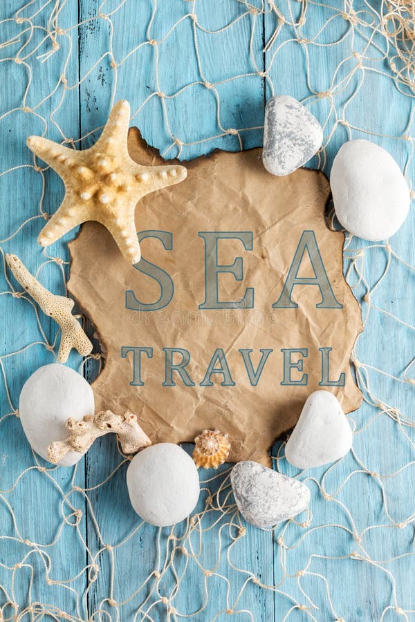 Texto: Curso De Mar Escrito No Papel Velho Imagem de Stock - Imagem de ...