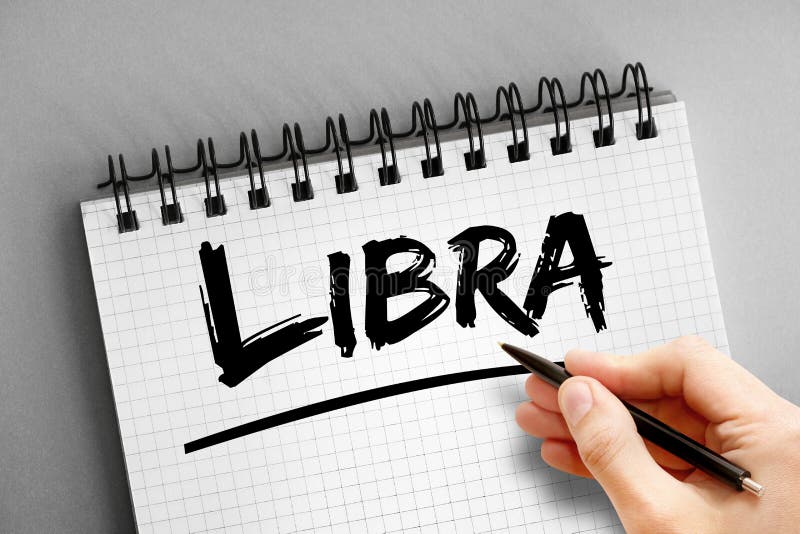 Texto Em Libra No Plano De Fundo Do Conceito Do Bloco De Notas Imagem ...