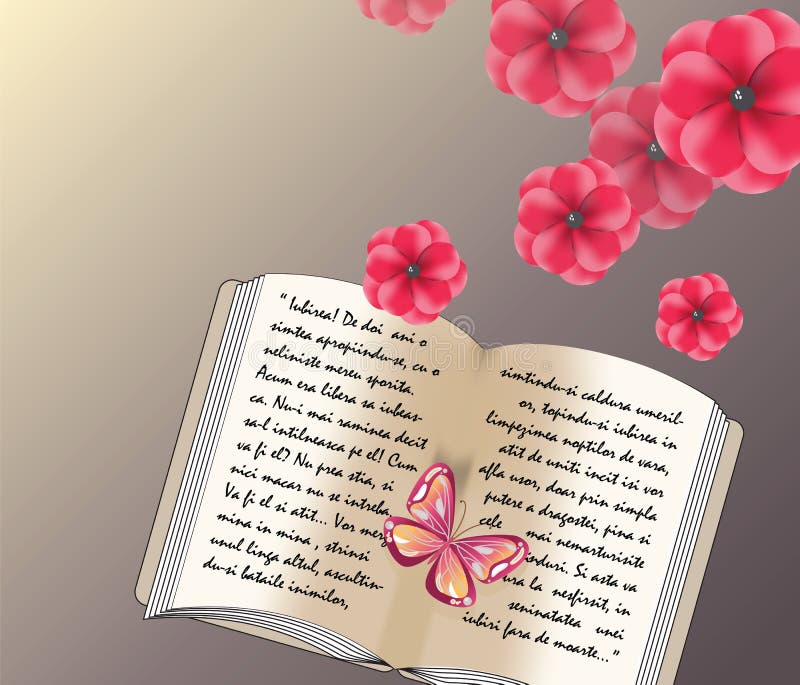 Texto Escrito Del Amor En Un Diario Ilustración del Vector ...