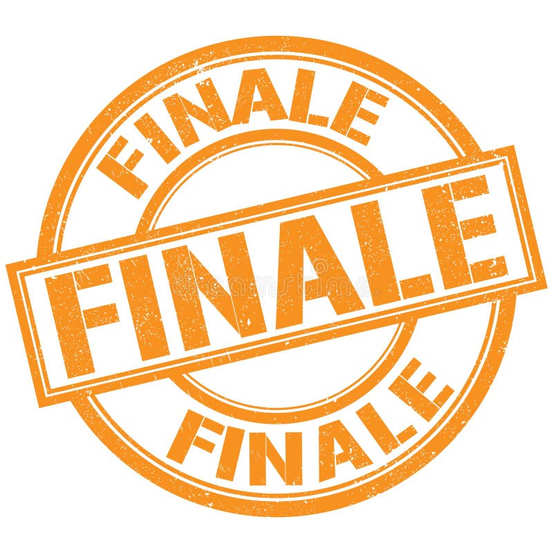 Texto Final Escrito En El Signo De Marca Naranja Stock de ilustración ...
