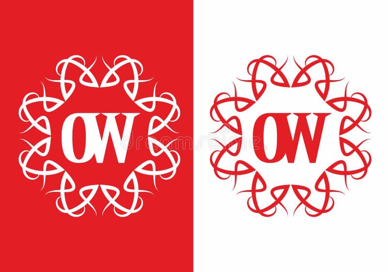 Texto Inicial Da Letra Do Ow Ilustração do Vetor - Ilustração de fundo ...