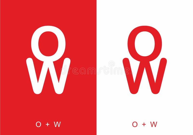 Texto Inicial Da Letra Do Ow Ilustração do Vetor - Ilustração de fundo ...