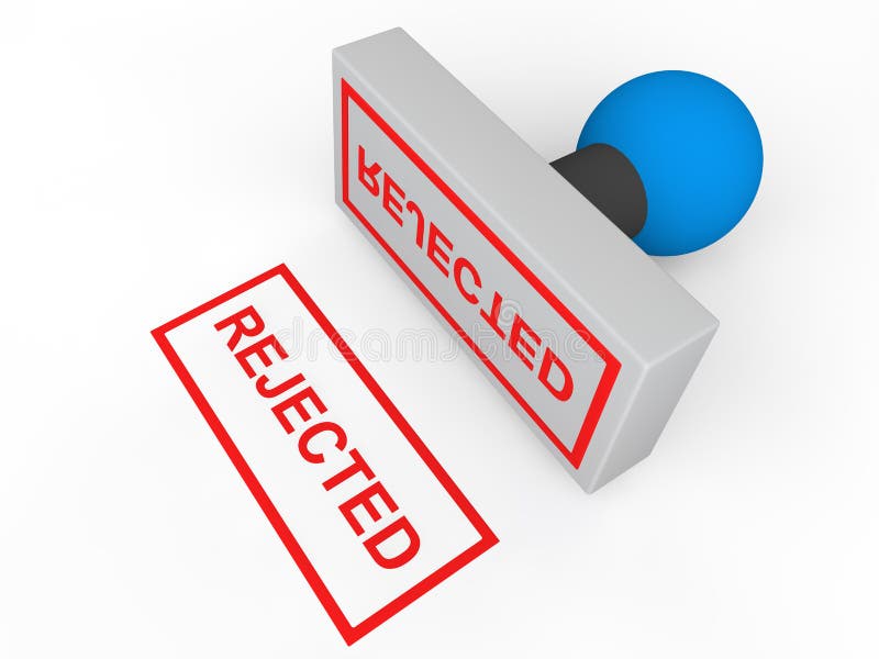 Sello de rechazado stock de ilustración. Ilustración de calidad - 37557175