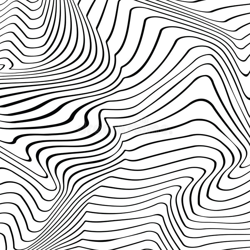 Textura Abstrata De Linhas Curvas Ilustração do Vetor - Ilustração de ...