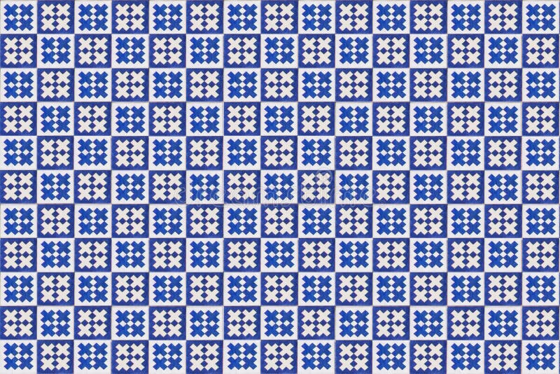 Textura Azul Do Azulejo Do Mosaico Em Lisboa Imagem de Stock - Imagem ...