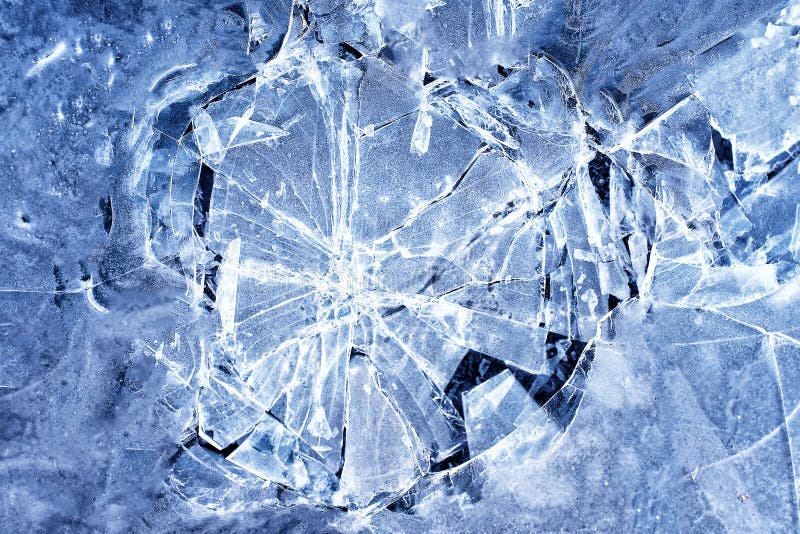Textura Azul Do Gelo Com Quebras Foto de Stock - Imagem de gelado, azul ...